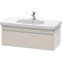 Duravit DuraStyle Waschtisch-Unterschrank DS638509118 100 x 45,3 cm, taupe/wei&szlig; matt, 1 Auszug, wandh&auml;ngend