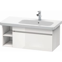 Duravit DuraStyle Waschtischunterbau DS639602222 Wei&szlig; Hochglanz, 93x44,8x39,8cm, Becken rechts