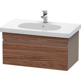 Duravit DuraStyle Waschtisch-Unterschrank DS638402143 80 x 45,3 cm, nussbaum dunkel/basalt matt, 1 Auszug, wandh&auml;ngend