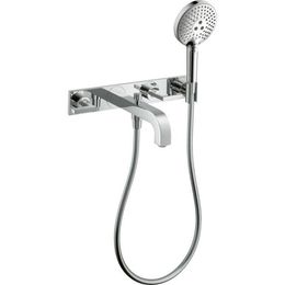 Hansgrohe Axor Citterio Fertigmontageset 39442000 Unterputz-3-Loch-Wannenarmatur, mit Hebelgriffen, chrom