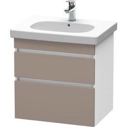 Duravit DuraStyle Waschtisch-Unterschrank DS648304318 60 x 45,3 cm, basalt matt/wei&szlig; matt, 2 Schubk&auml;sten, wandh&auml;ngend