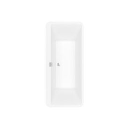 Villeroy & Boch Villeroy und Boch Squaro Edge 12 Oval-Badewanne Q180SQE7PDBCVRW 180 x 80 cm, mittig, freistehend, Sch&uuml;rze Colour on Demand, stone white