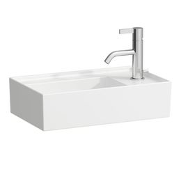 Laufen Kartell Handwaschbecken 8153340001121, 46x28cm, wei&szlig;, ohne Hahnloch rechts, Saphirkeramik