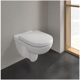 Villeroy & Boch Villeroy & Boch O.novo Wand-WC-Combi-Pack 5660D201 mit WC-Element, Betätigungsplatte und WC-Sitz, weiß