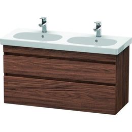 Duravit DuraStyle Waschtisch-Unterschrank DS648602121 115 x 45,3 cm, nussbaum dunkel, 2 Schubk&auml;sten, wandh&auml;ngend