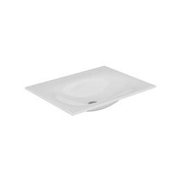 KEUCO Waschtisch Edition 11 31140310700 705 x 17 x 538 mm, weiss CleanPlus, ohne Hahnloch