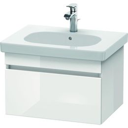 Duravit DuraStyle Waschtisch-Unterschrank DS638302218 60 x 45,3 cm, wei&szlig; hochglanz/wei&szlig; matt, 1 Auszug, wandh&auml;ngend