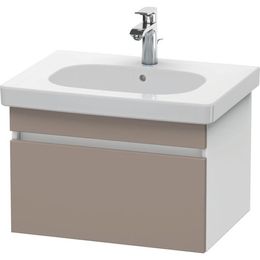 Duravit DuraStyle Waschtisch-Unterschrank DS638304318 60 x 45,3 cm, basalt matt/wei&szlig; matt, 1 Auszug, wandh&auml;ngend