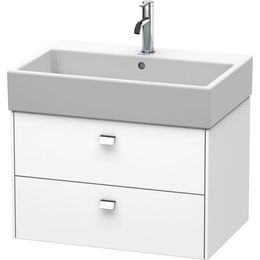 Duravit Brioso Waschtischunterbau BR415401018 684x459mm, Weiß Matt, 2 Auszüge, Griff Chrom