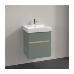 Villeroy & Boch Villeroy und Boch Collaro Waschtischunterschrank C007B0AF 51x54,6x41,4cm, Waschbecken mittig, LED-Beleuchtung, soft green