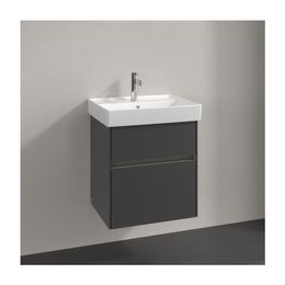 Villeroy & Boch Villeroy und Boch Collaro Waschtischunterschrank C007B0VR 51x54,6x41,4cm, Waschbecken mittig, LED-Beleuchtung, graphite