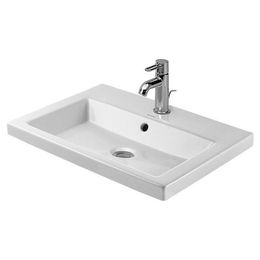 Duravit Design Classics Einbauwaschtisch Universal 0347600000 Einbau von oben, 1 Hahnloch, 600 mm, Wei&szlig; Hochglanz
