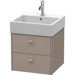 Duravit Brioso Waschtischunterbau BR415204343 484x459mm, Basalt Matt, 2 Auszüge