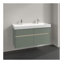 Villeroy & Boch Villeroy und Boch Collaro Waschtischunterschrank C012B0AF 115,4x54,6x44,4cm, Waschbecken mittig, LED, soft green