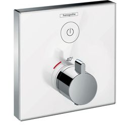 Hansgrohe ShowerSelect Brausethermostat 15737400 Unterputz Thermostat, 1 Verbraucher, weiss-chrom