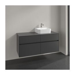 Villeroy & Boch Villeroy und Boch Collaro Waschtischunterschrank C09900VR 120x54,8x50cm, Waschtisch rechts, graphite