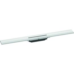Hansgrohe RainDrain Flex Duschrinne 56051700 80cm, Fertigset, k&uuml;rzbar, zur Wandmontage, mattwei&szlig;