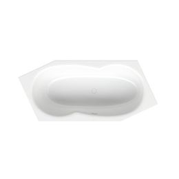 Bette BetteMetric 6-Eck-Badewanne 6840-004 206x90x45cm, Fu&szlig;ende rechts, &Uuml;berlauf vorne, edelwei&szlig;