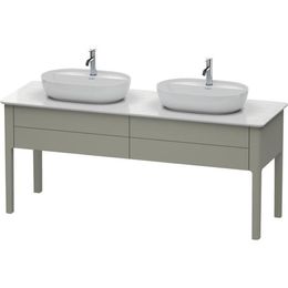 Duravit Luv Waschtischunterschrank LU9562B9292 178,3x57x74,3cm, Steingrau Seidenmatt, 2 Ausz&uuml;ge, stehend