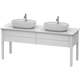Duravit Luv Waschtischunterschrank LU9562B3636 178,3x57x74,3cm, Wei&szlig; Seidenmatt, 2 Ausz&uuml;ge, stehend