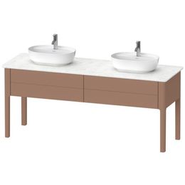 Duravit Luv Waschtisch-Unterschrank LU9562B5454 173,3x57x74,3cm, 2 Ausz&uuml;ge, stehend, Mandel Seidenmatt