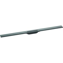 Hansgrohe RainDrain Flex Duschrinne 56054340 120cm, Fertigset, k&uuml;rzbar, zur Wandmontage, brushed black chrome