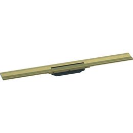 Hansgrohe RainDrain Flex Duschrinne 56051140 80cm, Fertigset, k&uuml;rzbar, zur Wandmontage, brushed bronze