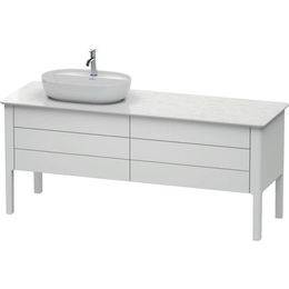 Duravit Luv Waschtischunterschrank LU9568L3636 178,3x57cm, links, Wei&szlig; Seidenmatt, 2 Schubk&auml;sten, 2 Ausz&uuml;ge, stehend