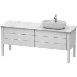 Duravit Luv Waschtischunterschrank LU9568R3636 178,3x57cm, rechts, Wei&szlig; Seidenmatt, 2 Schubk&auml;sten, 2 Ausz&uuml;ge, stehend