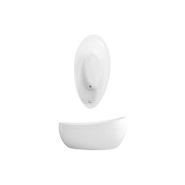 Villeroy & Boch Villeroy & Boch Aveo Badewanne UBQ194AVE9PDV01 freistehend, Quaryl, 190x95 cm, weiss, mit Schürze