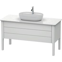 Duravit Luv Waschtischunterschrank LU956603636 138,8x57x74,3cm, Weiß Seidenmatt, 1 Schubkasten, 1 Auszug, stehend