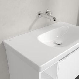 Villeroy & Boch Villeroy und Boch Skyla Waschtisch 5A52R4R1 80x46cm, ohne Hahnloch, ohne &Uuml;berlauf, Wei&szlig; Alpin C+