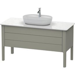 Duravit Luv Waschtischunterschrank LU956609292 138,8x57x74,3cm, Steingrau Seidenmatt, 1 Schubkasten, 1 Auszug, stehend