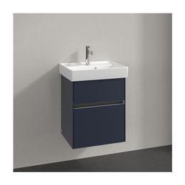 Villeroy & Boch Villeroy und Boch Collaro Waschtischunterschrank C006B0VQ 46x54,6x37,4cm, Waschbecken mittig, LED-Beleuchtung, marine blue