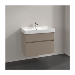 Villeroy & Boch Villeroy und Boch Collaro Waschtischunterschrank C010B0VM 75,4x54,6x44,4cm, Waschbecken mittig, LED-Beleuchtung, taupe