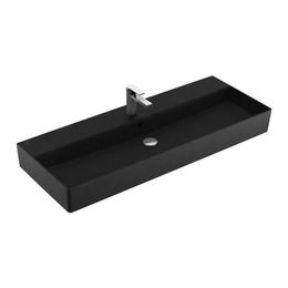 Villeroy & Boch Villeroy & Boch Memento 2.0 Waschtisch 4A22C5S5 120 x 47 cm, Ebony C-plus, mit Hahnloch, mit &Uuml;berlauf