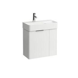 Laufen Base f&uuml;r VAL Waschtischunterschrank H4025521102611 58,5x53x29cm, mit 2 T&uuml;ren, wei&szlig; gl&auml;nzend