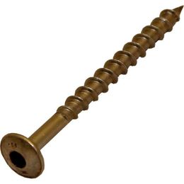 Wolf AluPlus Holzschrauben-Set 2484997 8 x 100 mm, f&uuml;r Falz-Ziegel Dachhaken, 50 St&uuml;ck