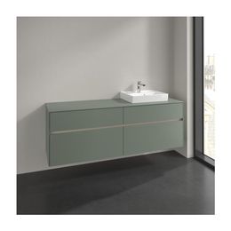 Villeroy & Boch Villeroy und Boch Collaro Waschtischunterschrank C07900AF 160x54,8x50cm, Waschtisch rechts, soft green