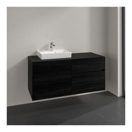 Villeroy & Boch Villeroy und Boch Collaro Waschtischunterschrank C07100AB 120x54,8x50cm, Waschtisch links, black oak