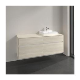 Villeroy & Boch Villeroy und Boch Collaro Waschtischunterschrank C07500AA 140x54,8x50cm, Waschtisch rechts, white oak