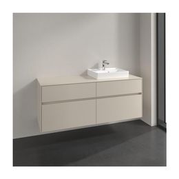 Villeroy & Boch Villeroy und Boch Collaro Waschtischunterschrank C07500VN 140x54,8x50cm, Waschtisch rechts, cashmere grey