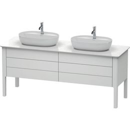 Duravit Luv Waschtischunterschrank LU9567B3636 178,3x57x74,3cm, Wei&szlig; Seidenmatt, 2 Schubk&auml;sten, 2 Ausz&uuml;ge, stehend