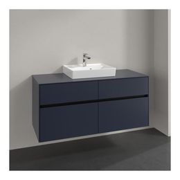 Villeroy & Boch Villeroy und Boch Collaro Waschtischunterschrank C070B0VQ 120x54,8x50cm, Waschtisch mittig, LED-Beleuchtung 8,8 W, marine blue