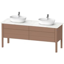 Duravit Luv Waschtisch-Unterschrank LU9567B5454 173,3x57x74,3cm, 2 Schubk&auml;sten, 2 Ausz&uuml;ge, stehend, Mandel Seidenmatt