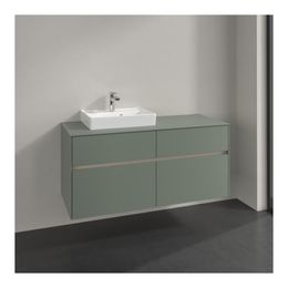 Villeroy & Boch Villeroy und Boch Collaro Waschtischunterschrank C071B0AF 120x54,8x50cm, Waschtisch links, LED-Beleuchtung 8,8 W, soft green