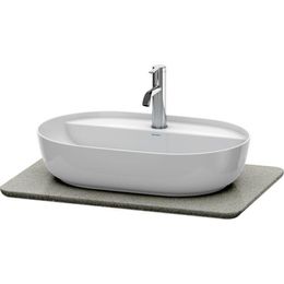 Duravit Luv Waschtisch-Konsole LU946503333 68,8x47,5cm, Grau Struktur, aus Quarzstein, mit 1 Ausschnitt
