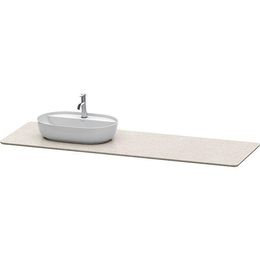 Duravit Luv Waschtisch-Konsole LU9468L2525 178,3x59,5cm, links, Sand Struktur, aus Quarzstein, 1 Ausschnitt