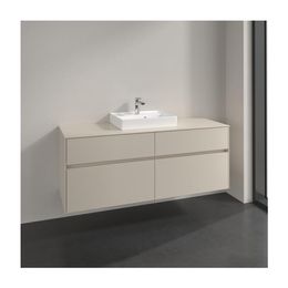 Villeroy & Boch Villeroy und Boch Collaro Waschtischunterschrank C07300VNank C07300VN 140x54,8x50cm, f&uuml;r Waschtisch mittig, cashmere grey