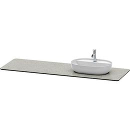 Duravit Luv Waschtisch-Konsole LU9468R3333 178,3x59,5cm, rechts, Grau Struktur, aus Quarzstein, 1 Ausschnitt